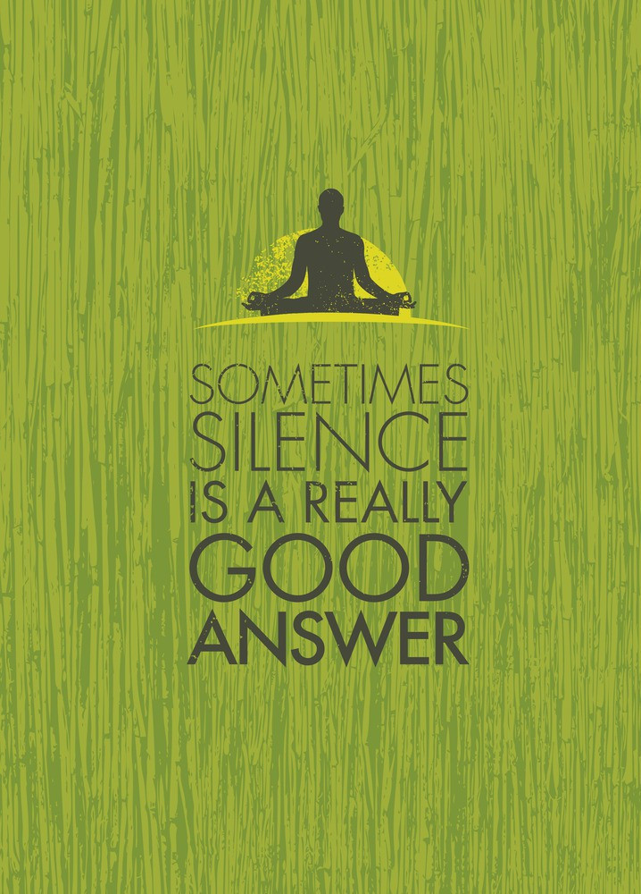 Sometime Silence Quote Sometimes Silence Is A Really Sticker