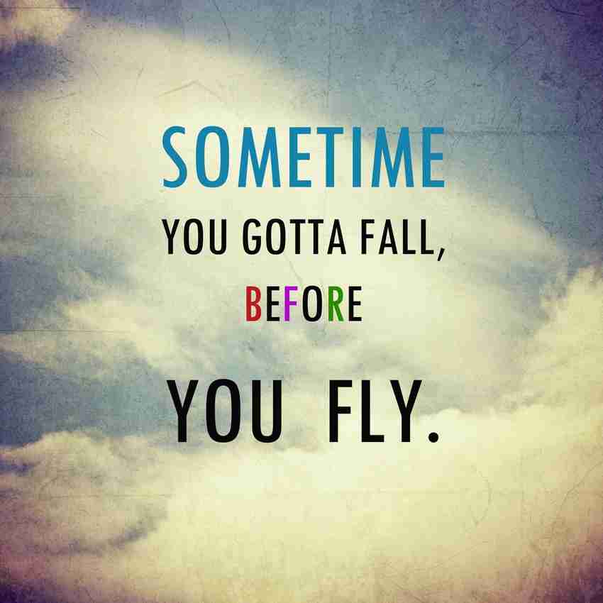 Sometimes You Gotta Fall Before You Fly Cover Photo