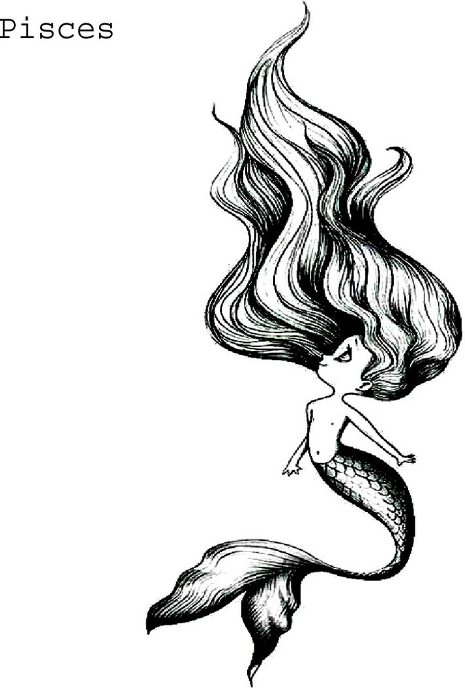 Pisces Mermaid Tattoos