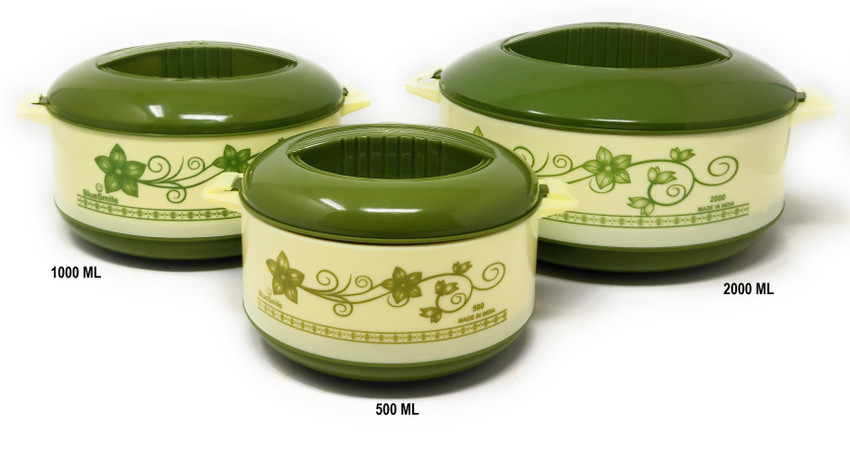 BlueSmile Hot Food Pack of 3 Thermoware Casserole Set Price in India Buy BlueSmile Hot Food Pack of 3 Thermoware Casserole Set online at Flipkart