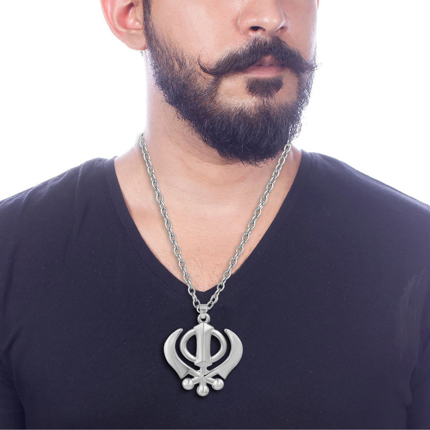 Sikh Khanda Necklace