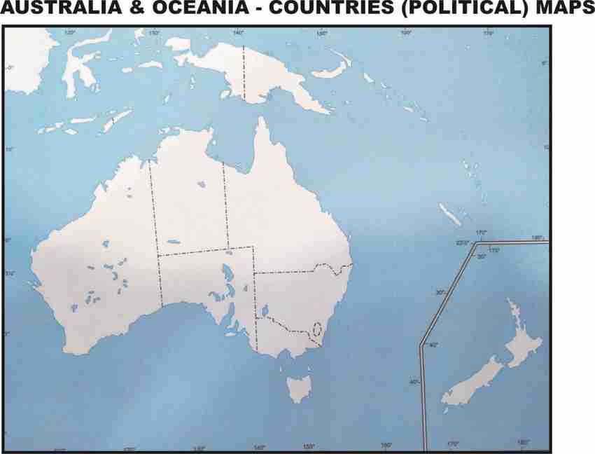 Oceania Blank Map Oceania Country Map Oceania Map With