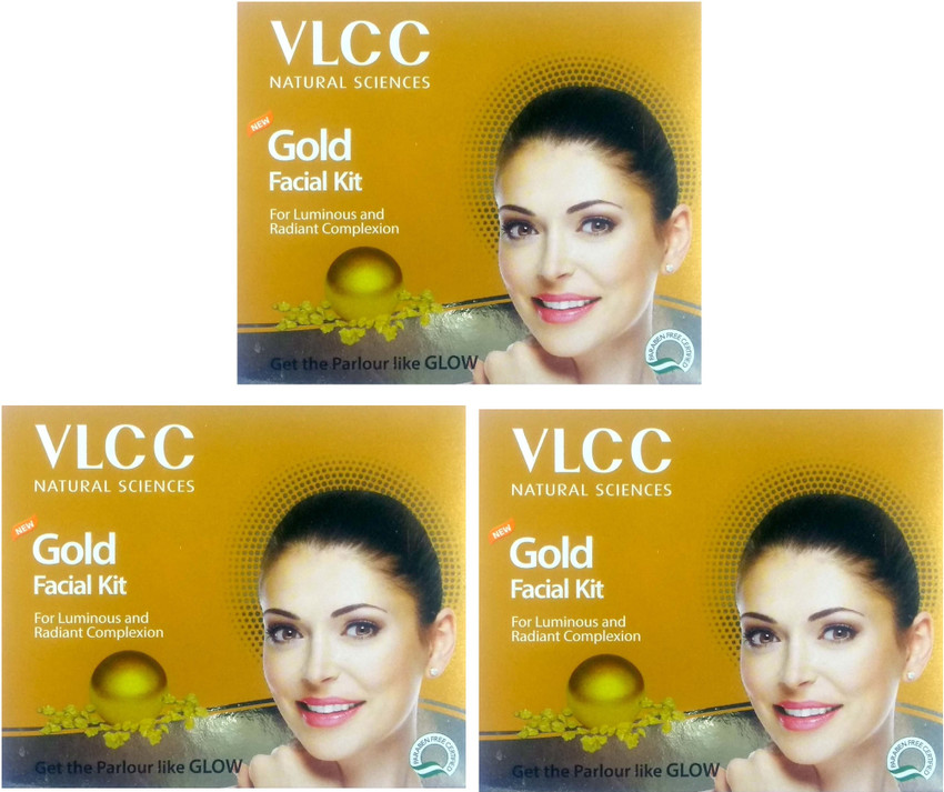 VLCC Gold Facial Kit For Luminous Radiant Complexion 60 Gms, 54% OFF
