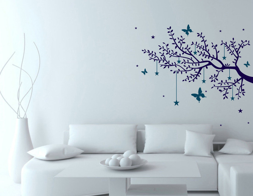 Wall sticker design for living room store