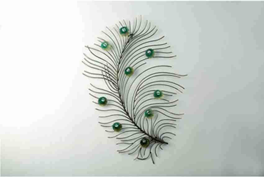 Peacock Feather Wall Decor Metal