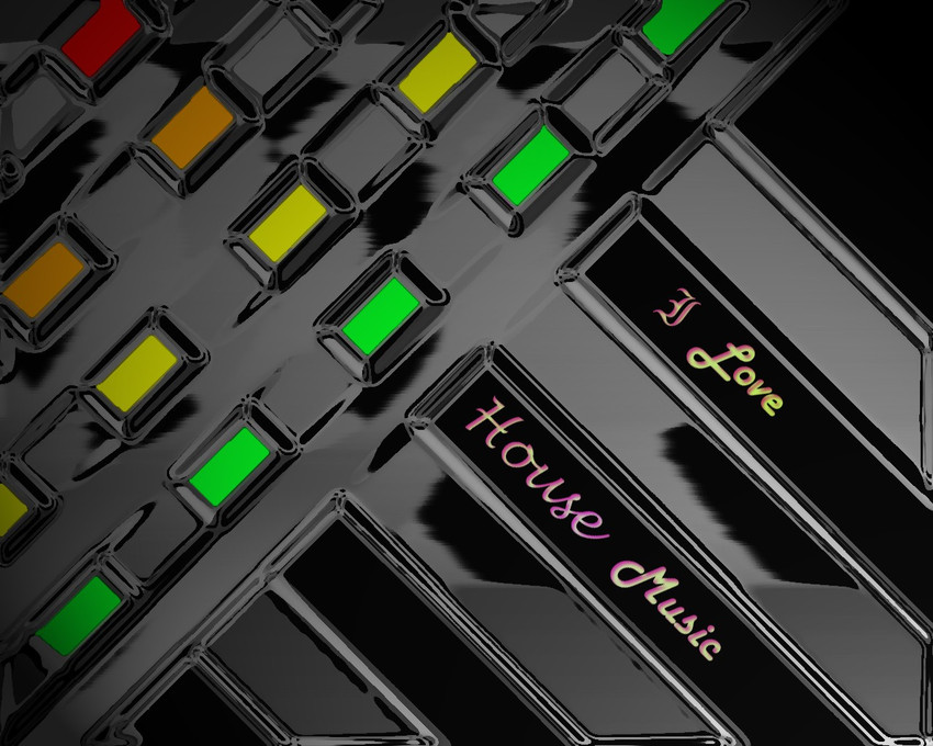 I Love House Music Wallpaper