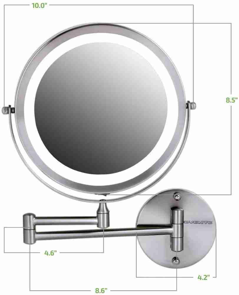 Lighted Makeup Mirror Wall Mounted Battery | Saubhaya Makeup
