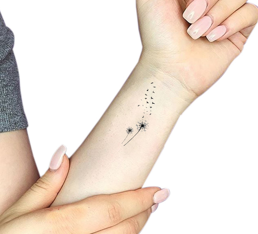 Flying Bird Wrist Tattoo
