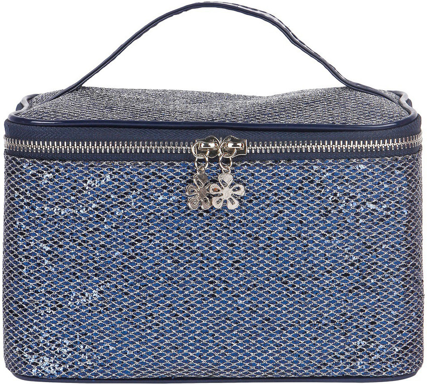 Blue Sequin Makeup Bag | Saubhaya Makeup