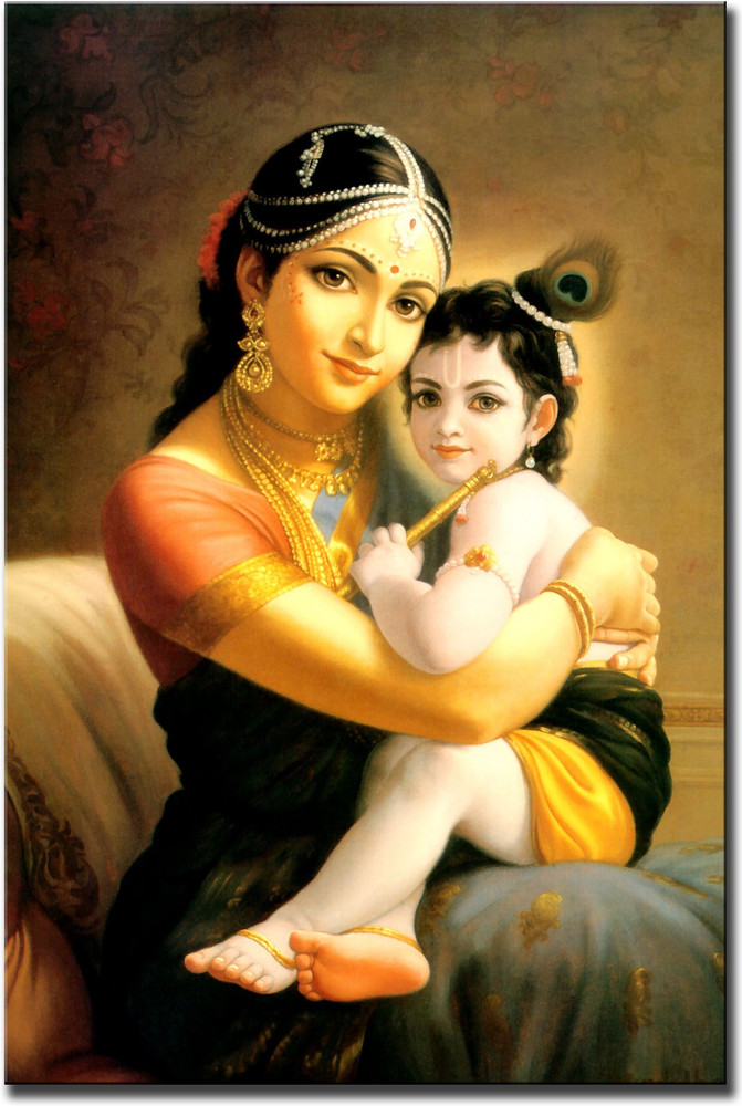 Baby Krishna Yashoda