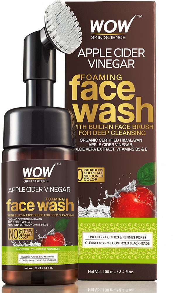 WOW SKIN SCIENCE Apple Cider Vinegar Foaming No Parabens Sulphate Face Wash Price in India Buy WOW SKIN SCIENCE Apple Cider Vinegar Foaming No Parabens Sulphate Face Wash Online