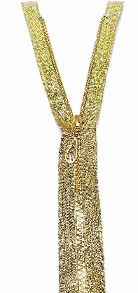 Open Gold Zipper