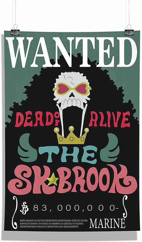 One Piece Wanted Brook The Addition Of Franky And Brook Concludes The