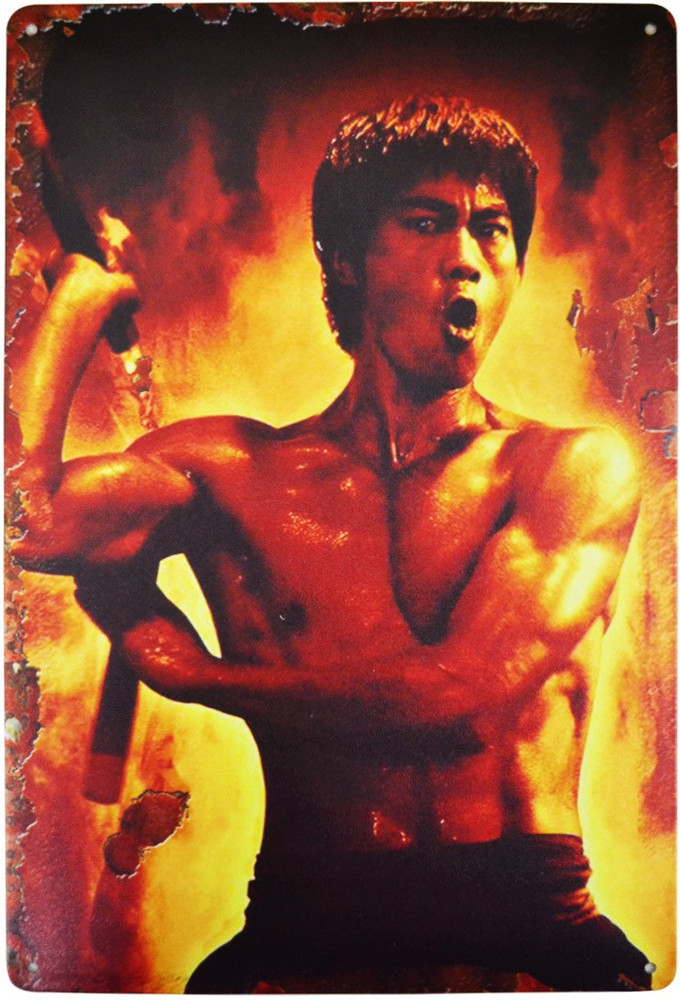 Bruce Lee Nunchaku Poster
