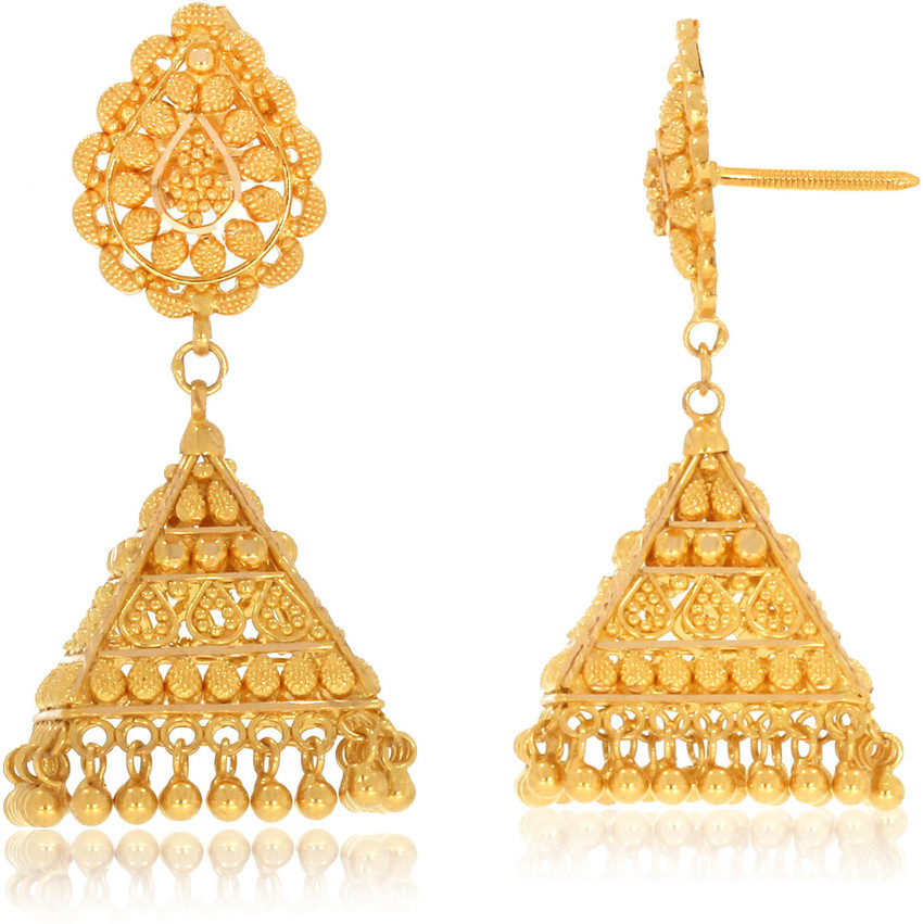 Senco Gold Senco Gold Wedding Collection Yellow Gold 22kt Jhumki Earring Price in India Buy Senco Gold Senco Gold Wedding Collection Yellow Gold 22kt Jhumki Earring online at Flipkart