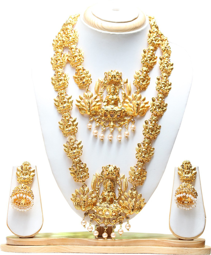 Ethnicking Alloy Gold plated Gold Jewellery Set Price in India Buy Ethnicking Alloy Gold plated Gold Jewellery Set Online at Best Prices in India Flipkart