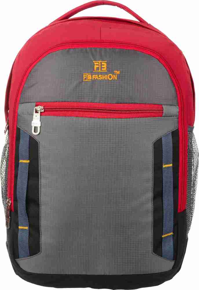 FIB FASHION 38 Lts Unisex Laptop Backpack with 3 Compartments Red 38 L Laptop Backpack Red Price in India Flipkart