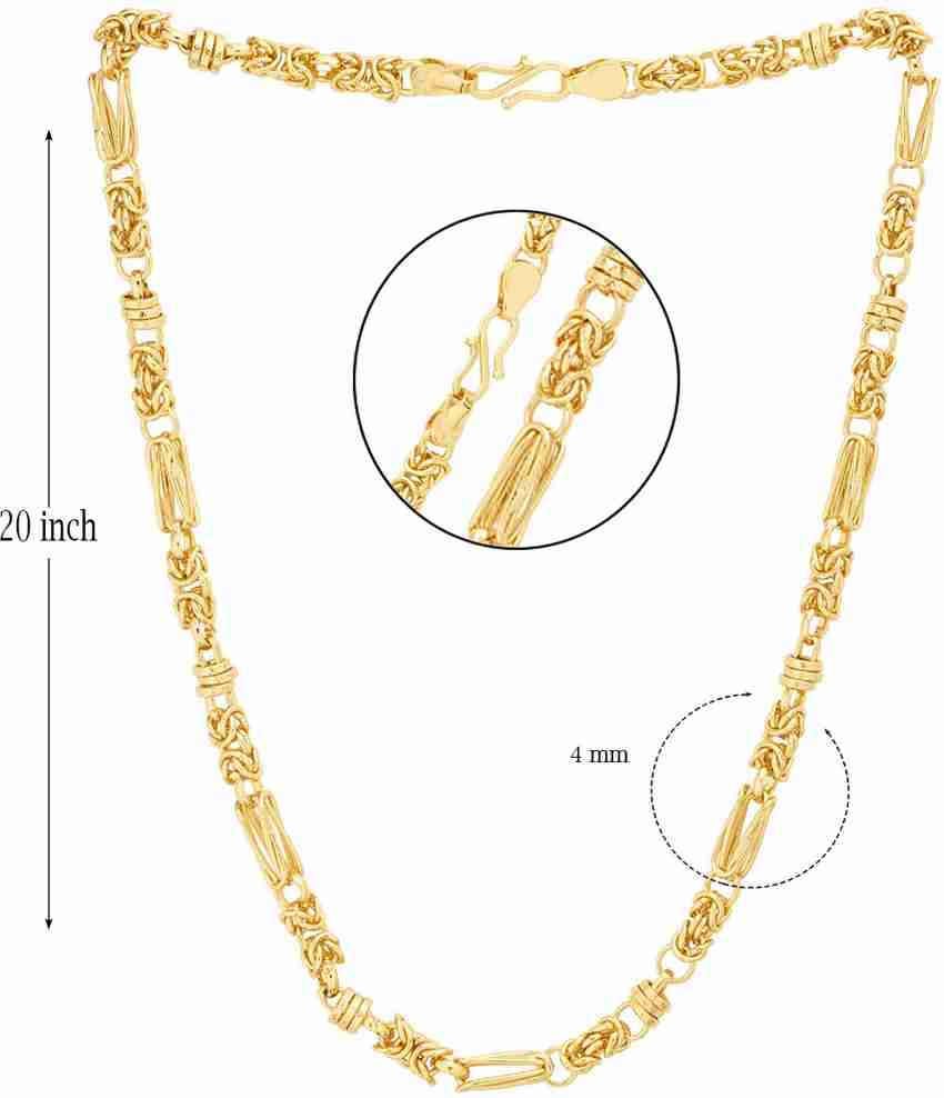 Fancy Gold Necklace Designs In 20 Grams