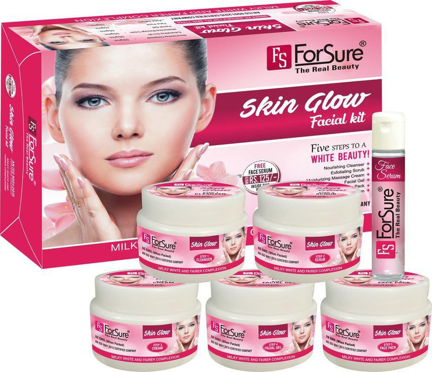 ForSure Skin Glow Facial Kit For Healthy Skin Oily Skin Dry Skin All Skin Types Price in India Buy ForSure Skin Glow Facial Kit For Healthy Skin Oily Skin Dry Skin