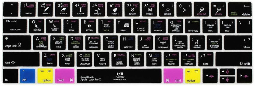 Logic Pro Keyboard Cover