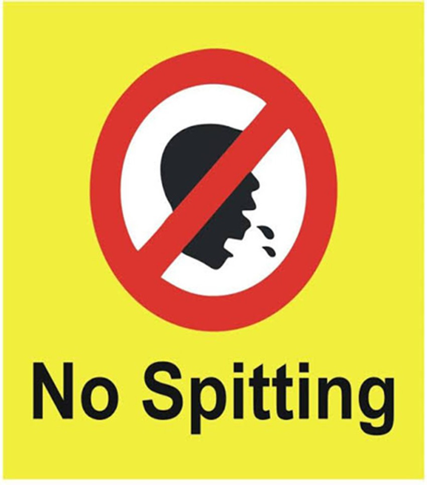 No Spitting Symbol