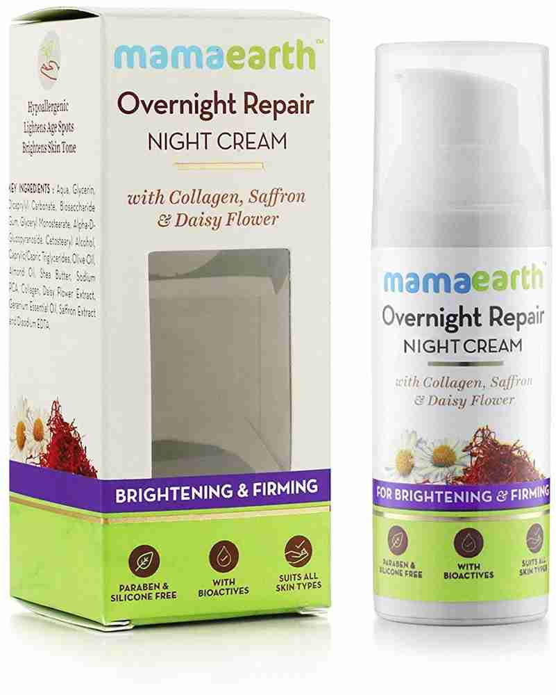 Mamaearth Overnight Repair face Cream for Whitening Fairness Price in India Buy Mamaearth Overnight Repair face Cream for Whitening Fairness Online In India Reviews Ratings Features Flipkart