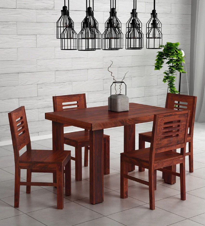 Bharatcrafts Premium Quality Sheesham Solid Wood Solid Wood 4 Seater Dining Set Price in India Buy Bharatcrafts Premium Quality Sheesham Solid Wood Solid Wood 4 Seater Dining Set online at Flipkart ...