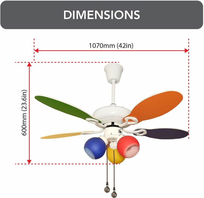 Rainbow Ceiling Fan | Shelly Lighting