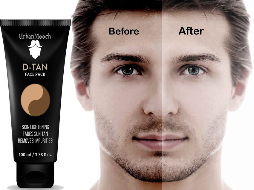 UrbanMooch DeTan Face Pack Skin Brightening Clay Face Mask For Glowing Skin Tan Removal Oil Control Acne Fairness For Men 100ml Price in India Buy UrbanMooch DeTan Face Pack Skin