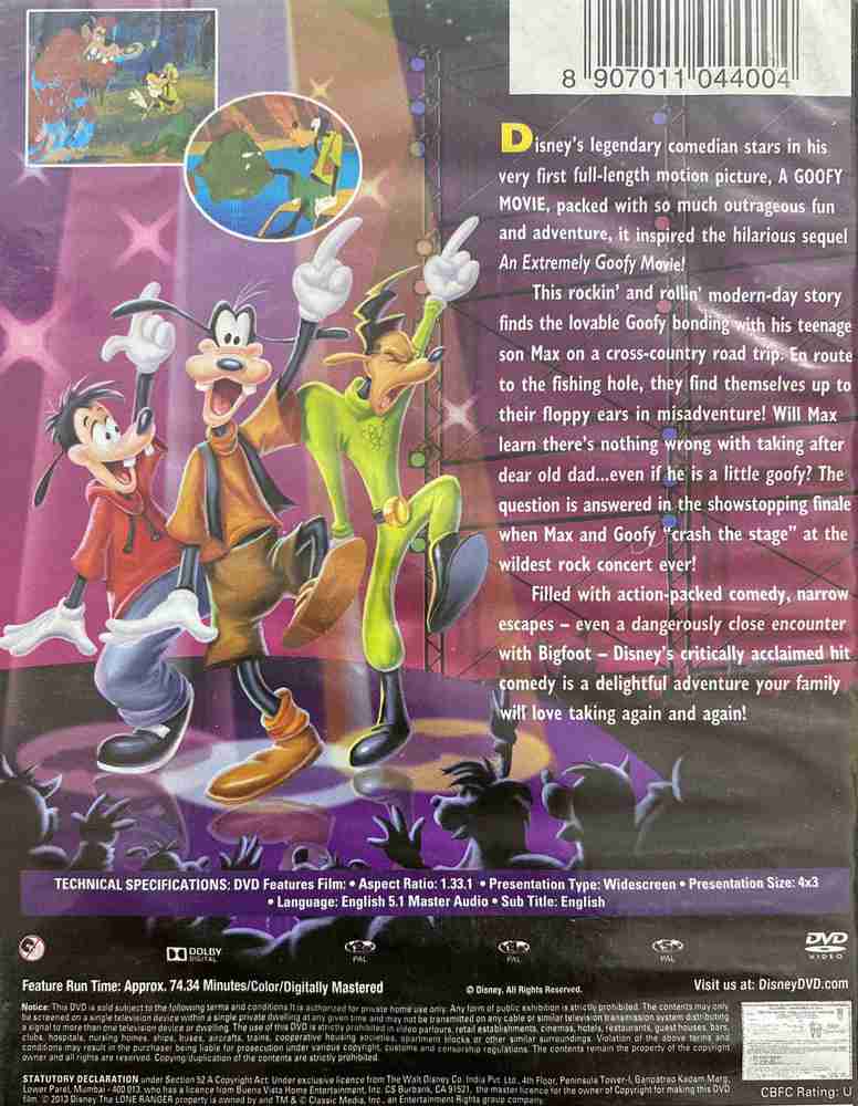 A Goofy Movie Dvd