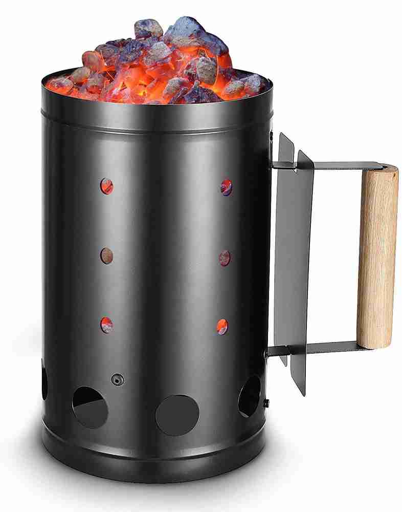 BEAU JARDIN Charcoal Chimney Starter 11X7 Grill Barbecue