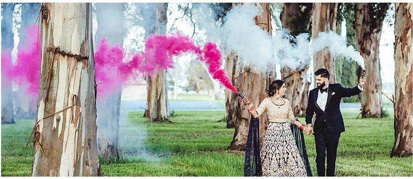 Holi Powder Wedding Colorful 5 In 1 Holi Smoke For Photography Wedding