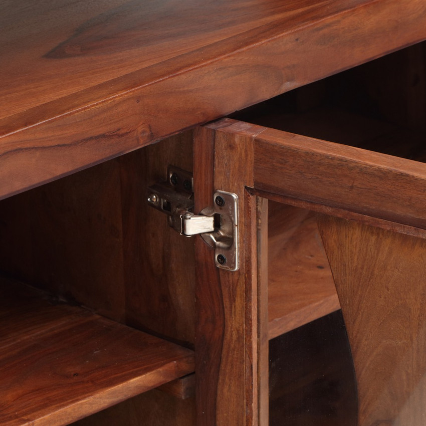 EVOK Brighton Solid Wood Crockery Cabinet Price in India Buy EVOK Brighton Solid Wood Crockery Cabinet online at Flipkart