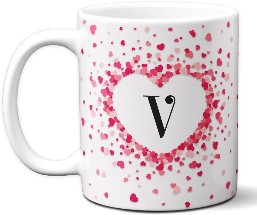 Alphabet V And R In Heart