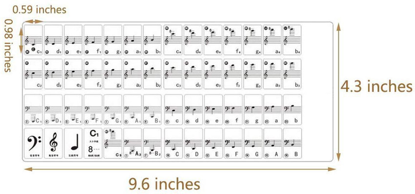Piano Keys Notes 61
