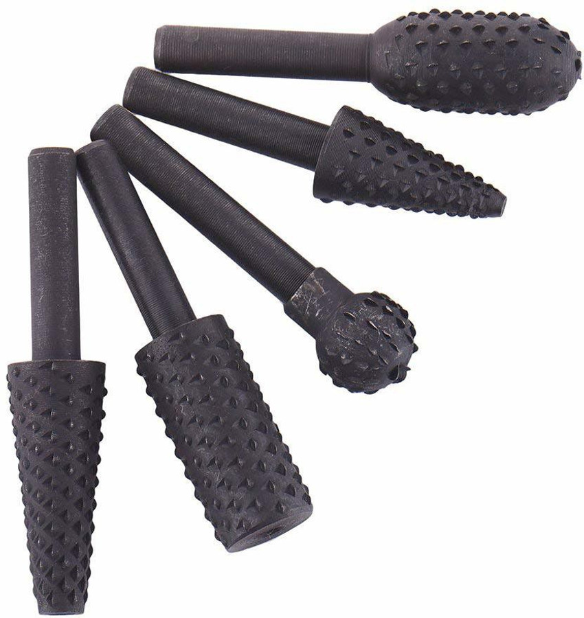 REHTRAD Drill Bits Set Wood Carving File Rasp Drill Bit of 5 Pcs1 4 6mm Shank Tool Power Tools Woodworking Chisel Shaped Rotating Embossed Grinding Head Black Price in India Buy REHTRAD