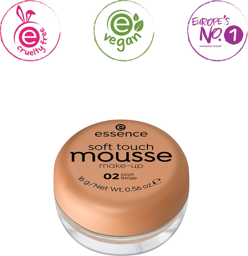 Essence Soft Touch Mousse Makeup 02 Matte Beige | Saubhaya Makeup