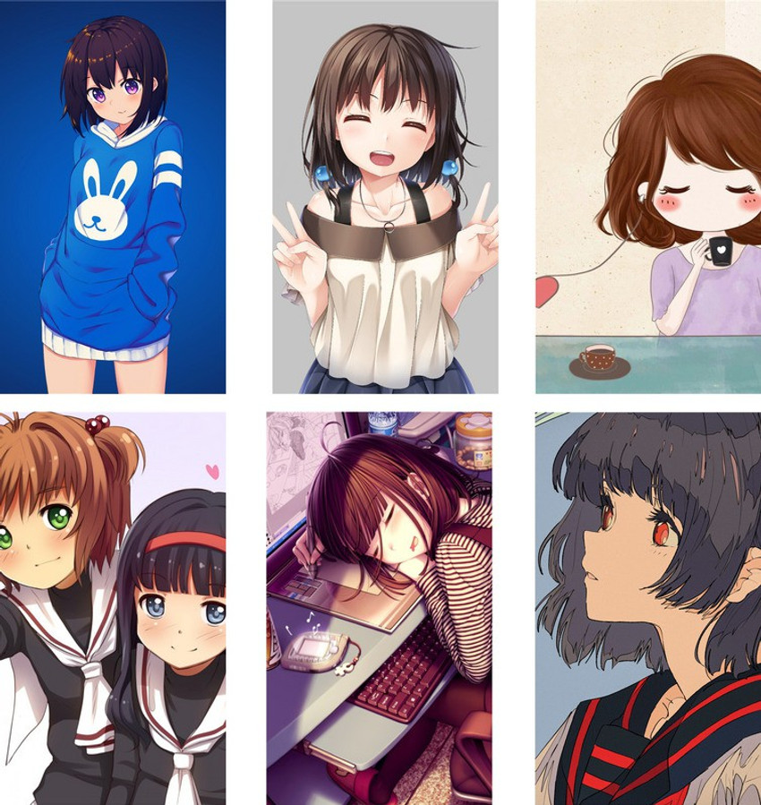 6 Anime Girls