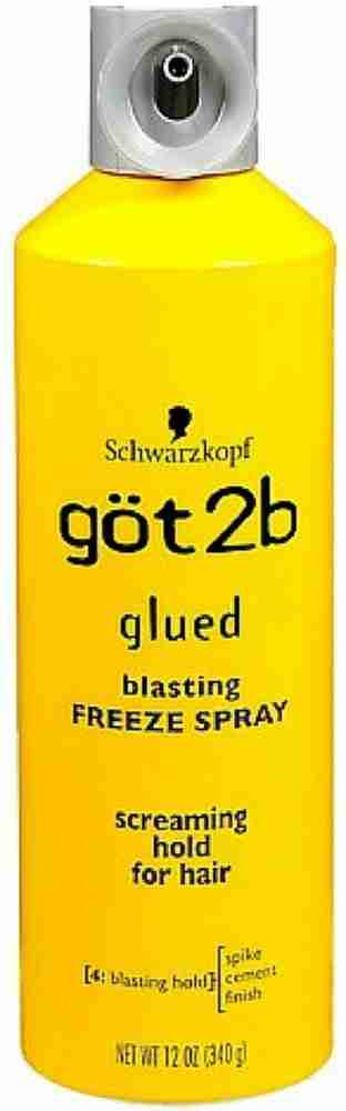 Glued hair spray store