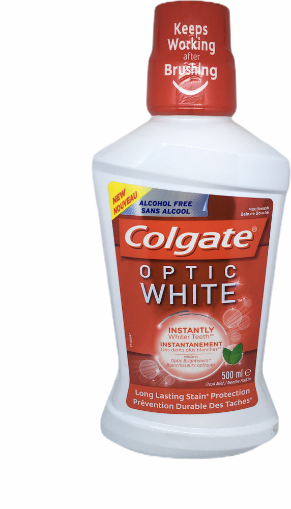 Colgate Mouthwash Whitening Colgate Optic White Fresh Mint Mouthwash,