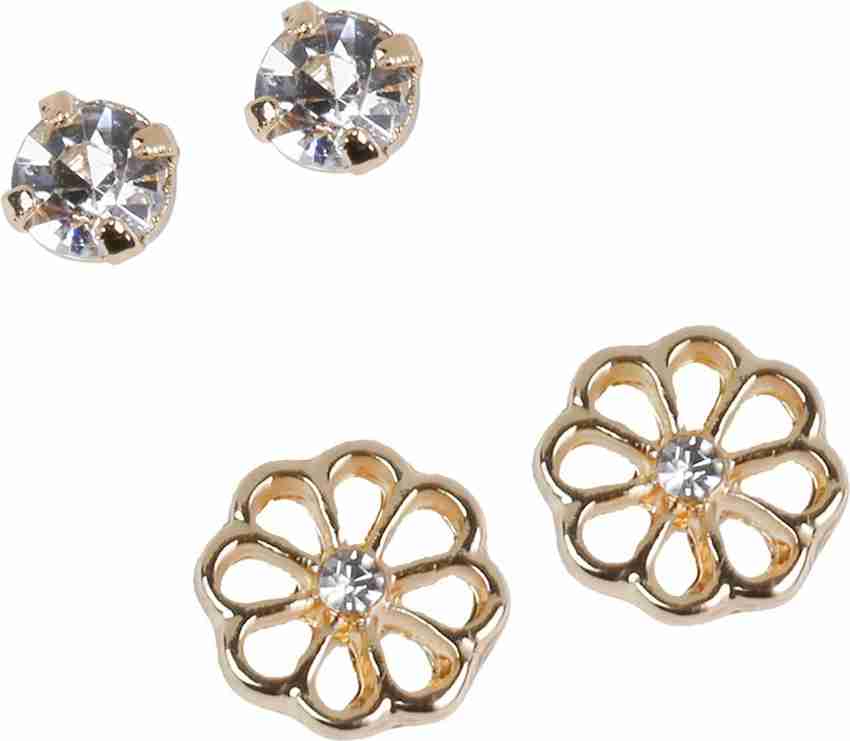 Buy MINISO Multi Color Stud Earrings Small Pearl Flower Shape Earring combo Plastic Stud Earring Online at Best Prices in India Flipkart