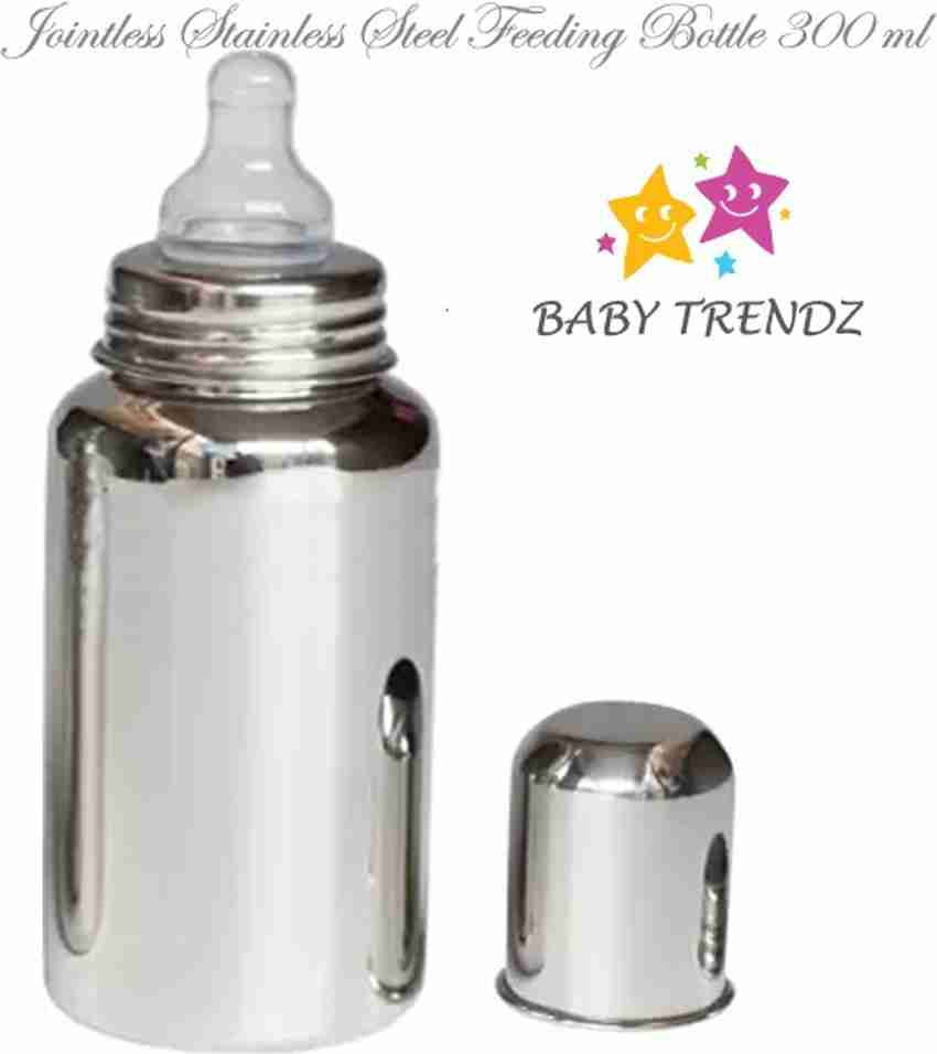 Baby Trendz Stainless Steel Baby Feeding Bottle 300ml 300 ml 304 Food Grade Stainless Steel baby bottles online in india Buy Baby Trendz Stainless Steel Baby Feeding Bottle 300ml products