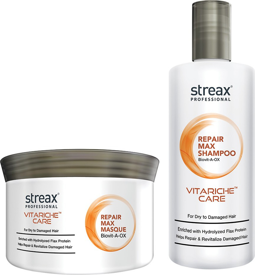 Streax Professional Vitariche Care Repair Max Shampoo Masque Price in India Buy Streax Professional Vitariche Care Repair Max Shampoo Masque online at Flipkart