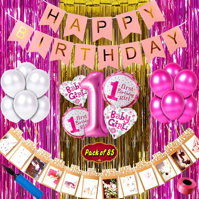 Birthday Number 1 Pink