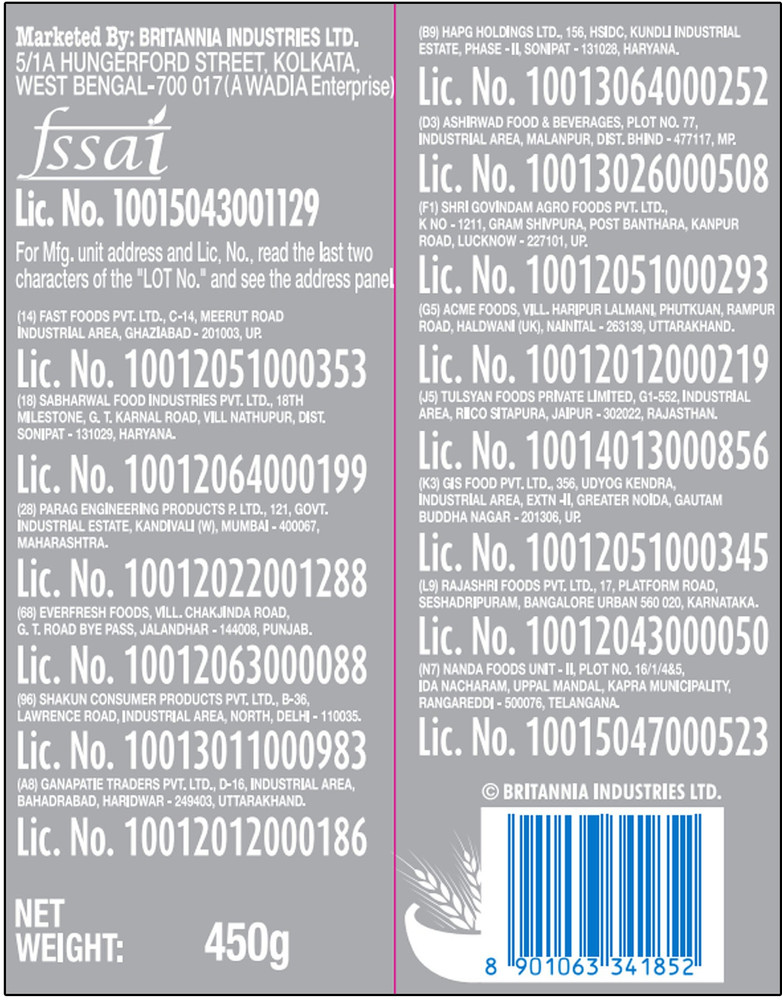 Wonder Bread Barcode