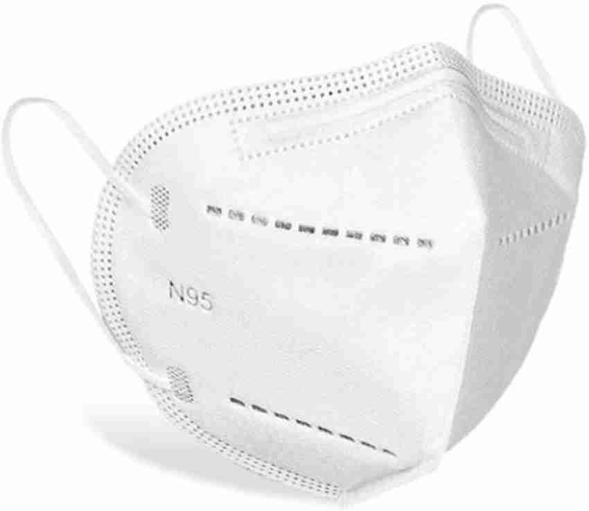 Dragon N95 Mask Resuable with 5 layered Protection Anti Virus and Anti Pollution Masks with Meltblown Layer N95 White Price in India Buy Dragon N95 Mask Resuable with 5 layered Protection