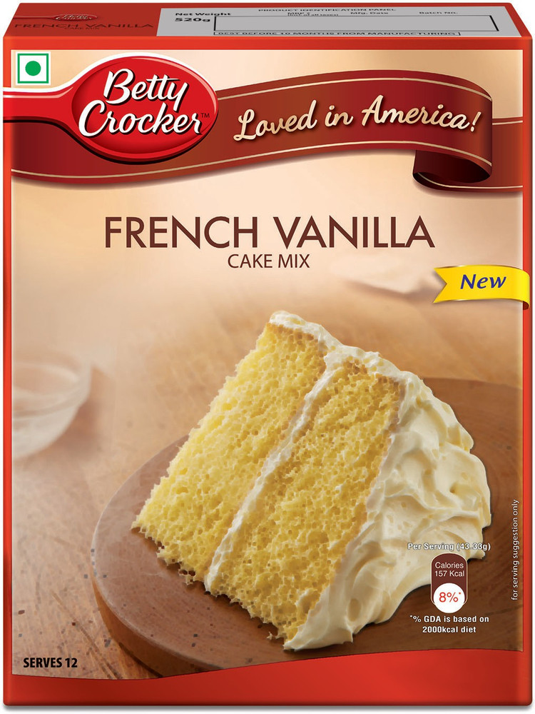 Betty Crocker French Vanilla Cake Mix 520 g Price in India Buy Betty Crocker French Vanilla Cake Mix 520 g online at Flipkart