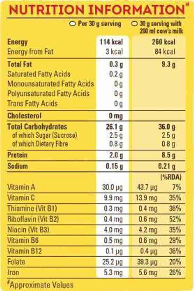 Corn Flakes Nutrition Facts 32 Kellogg Corn Flakes Nutrition Label