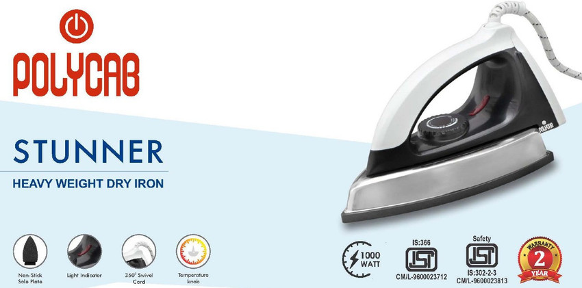 Polycab iron 1000 watt price store