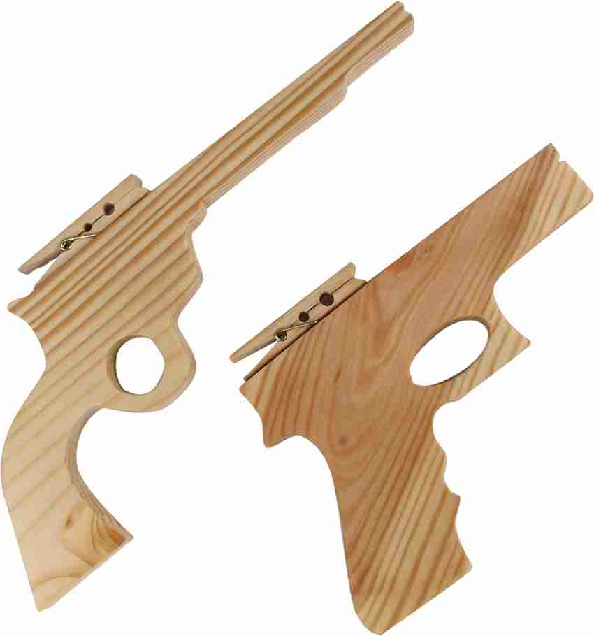 Wooden Handguns ROKR Mini Gun LQ502 3D Wooden Puzzles